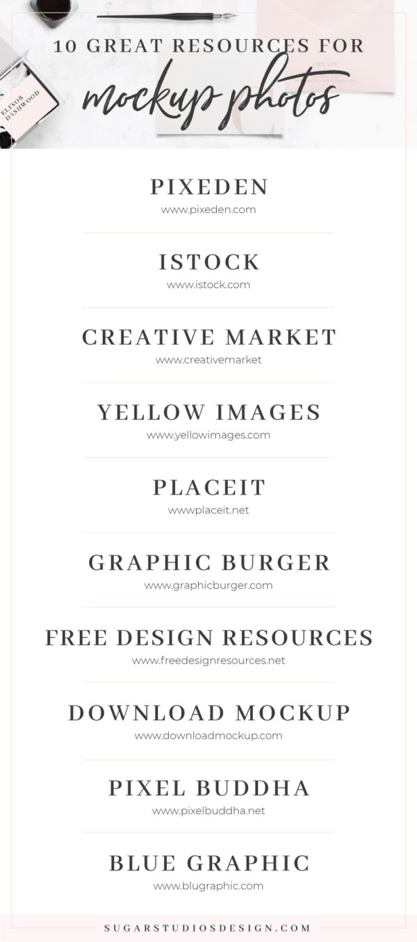 10 Great Resources for Mockup Photos - Sugar Studios Design