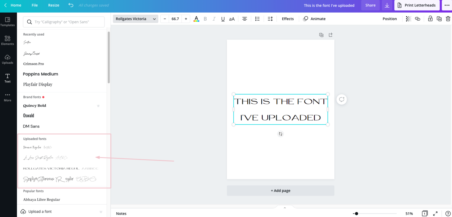 How to Add Custom Fonts in Canva - Sugar Studios Design