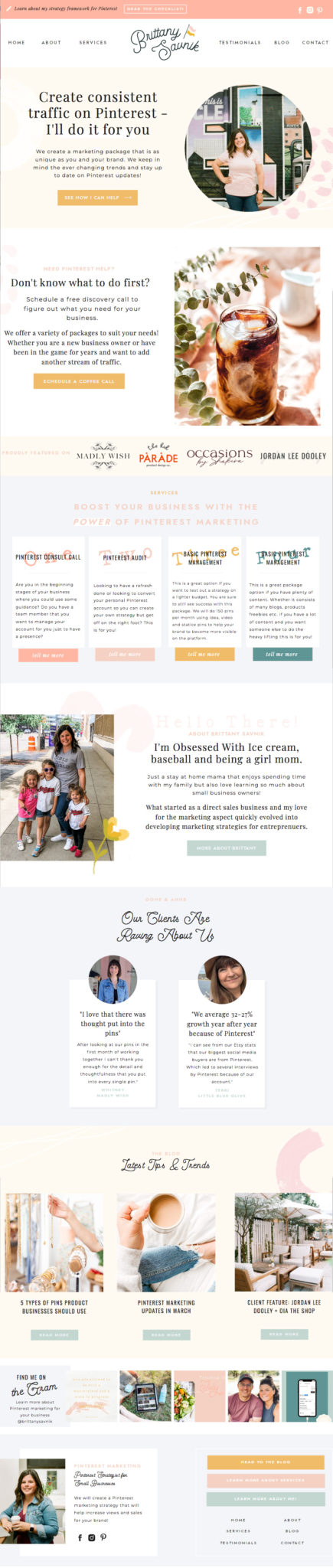 Showit Website Template for Coaches & Female Entrepreneurs – Mackenzie ...