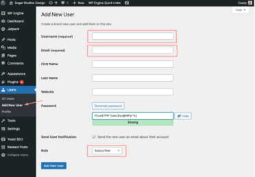 How To Add A User To Your Showit Account - Sugar Studios Design